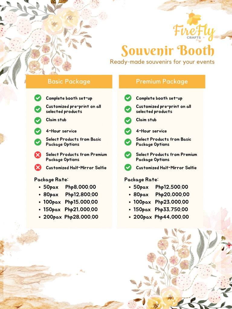 Premade Souvenir Booth – Firefly Crafts PH