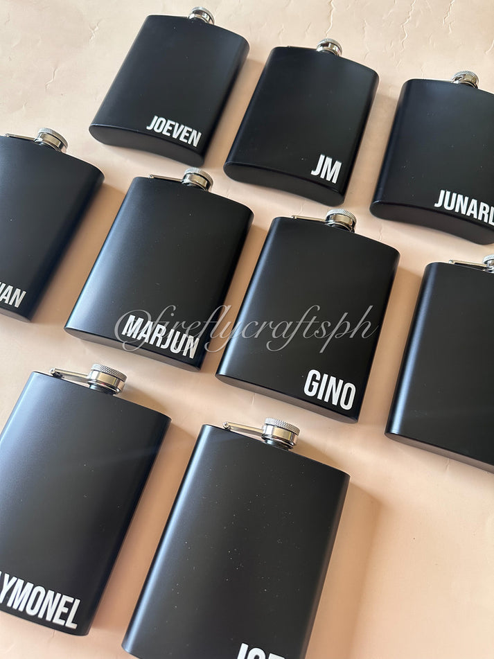 Stainless Hip Flask Black – Firefly Crafts PH