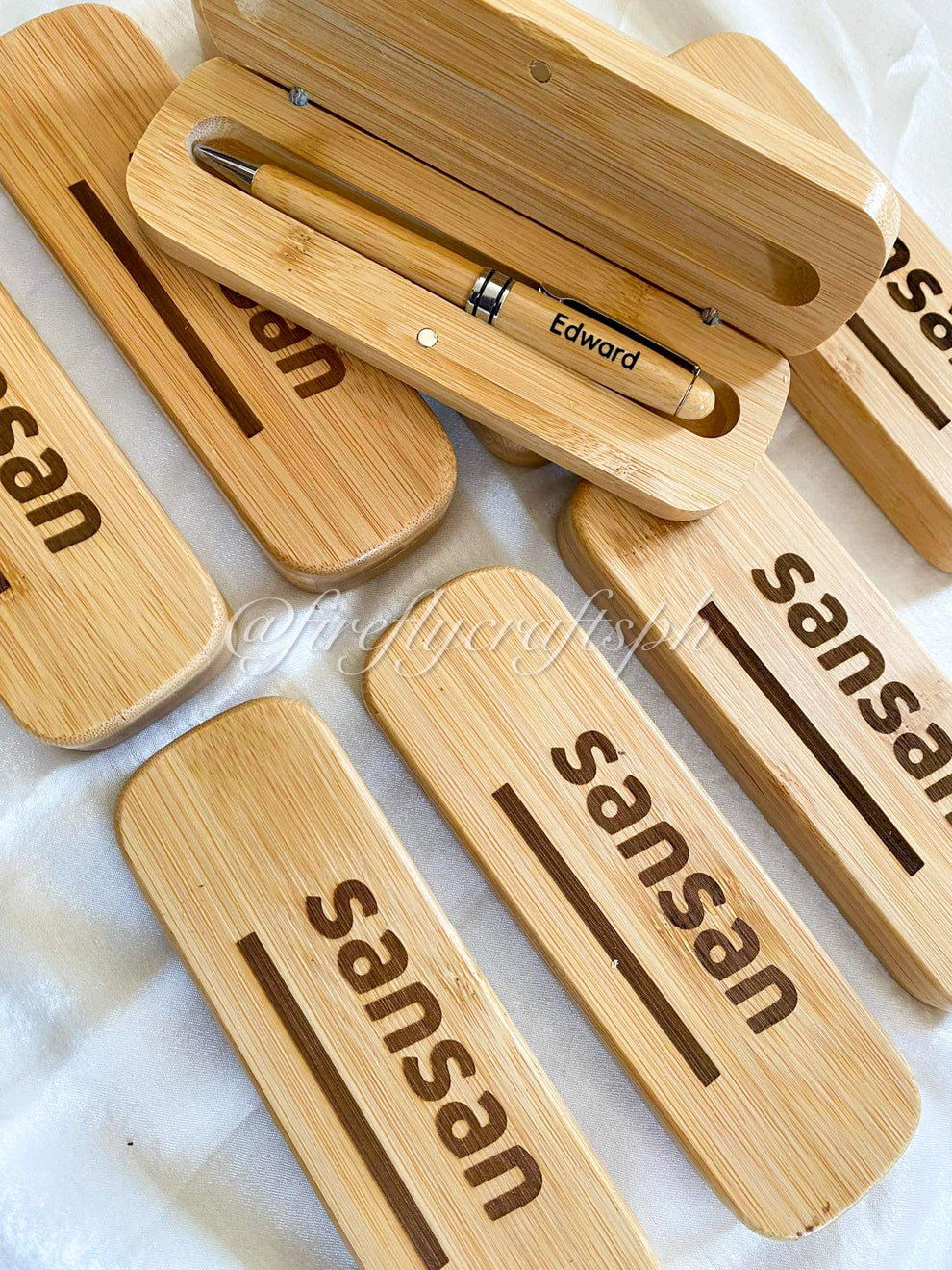 Bamboo Case with Pen – Firefly Crafts PH